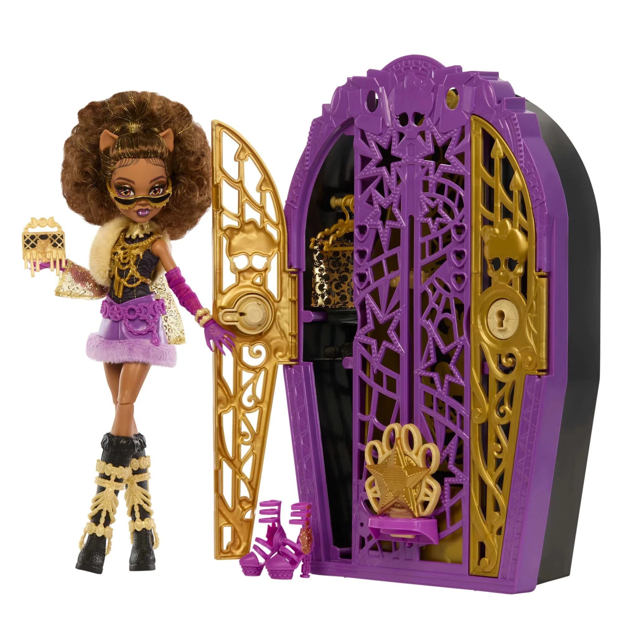 Set de joaca Monster High: Clawdeen Wolf si misterele din Hauntlywood ...