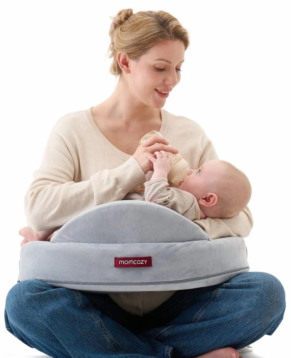 Perna pentru alaptare Momcozy Exclusive Memory Grey - cumpăra cu ...
