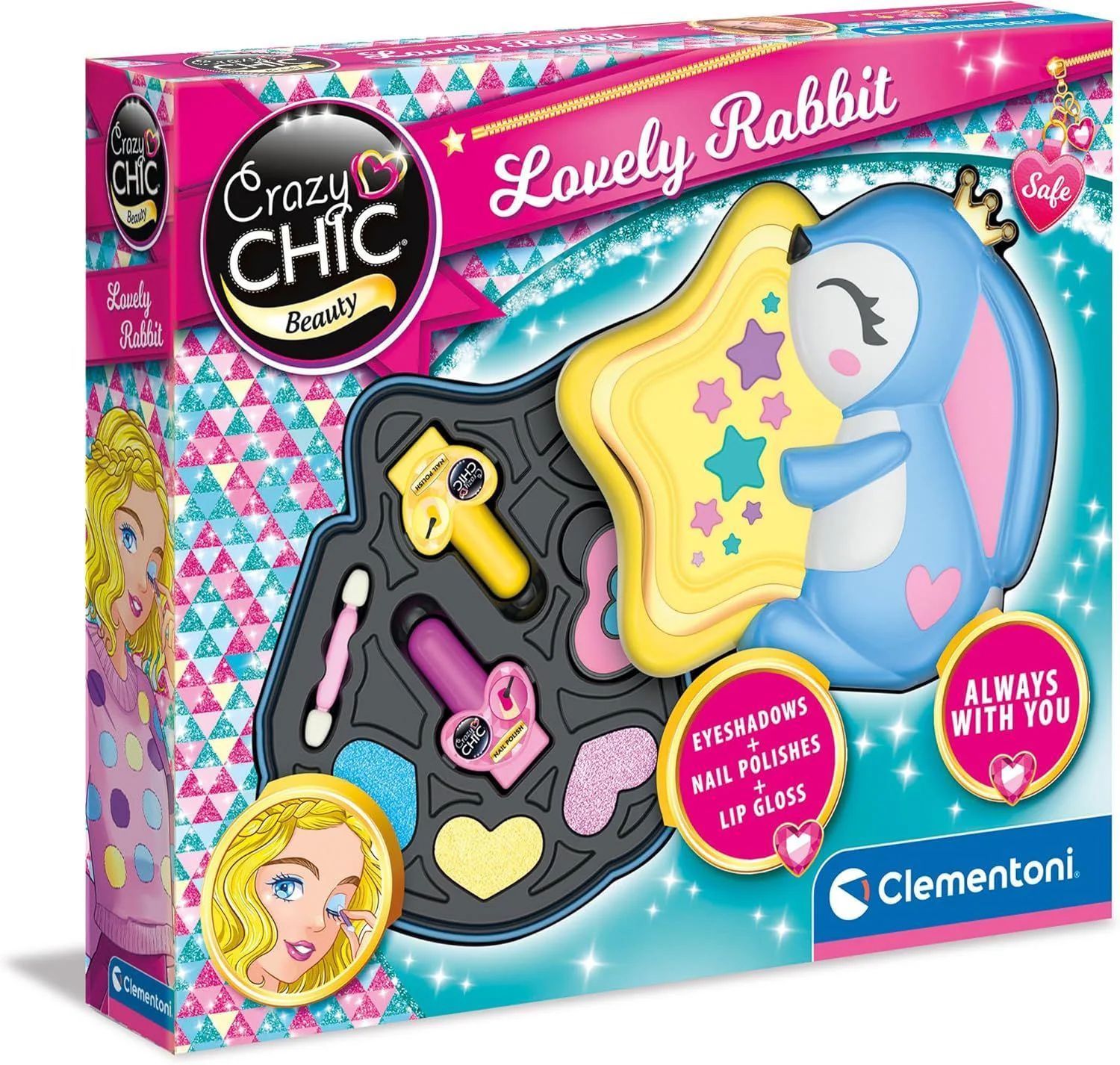 Набор для макияжа Clementoni Crazy Chic Зайчик - купить с доставкой в ...