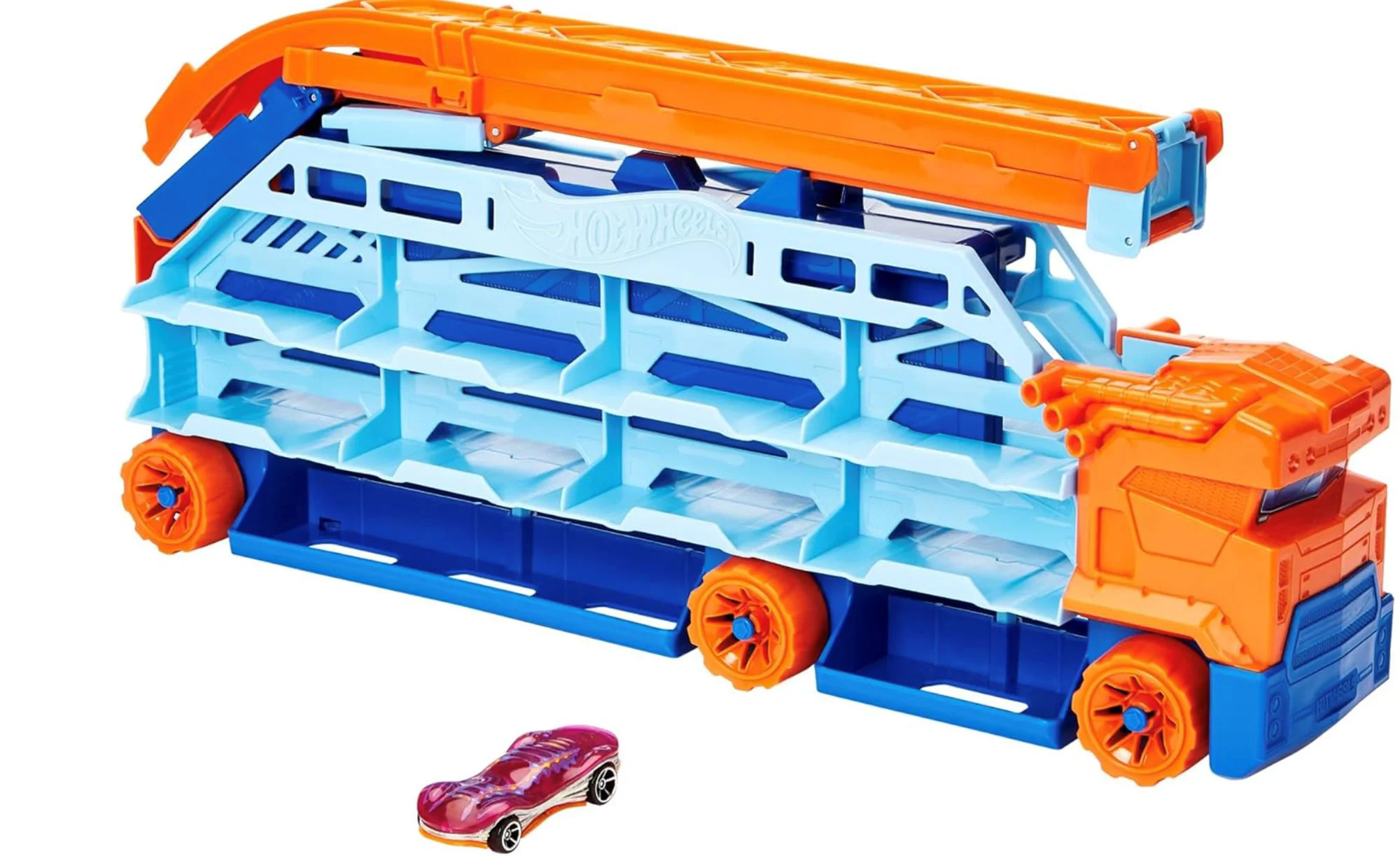 Игровой набор Hot Wheels City, Транспортёр машин и стартовая трасса ...