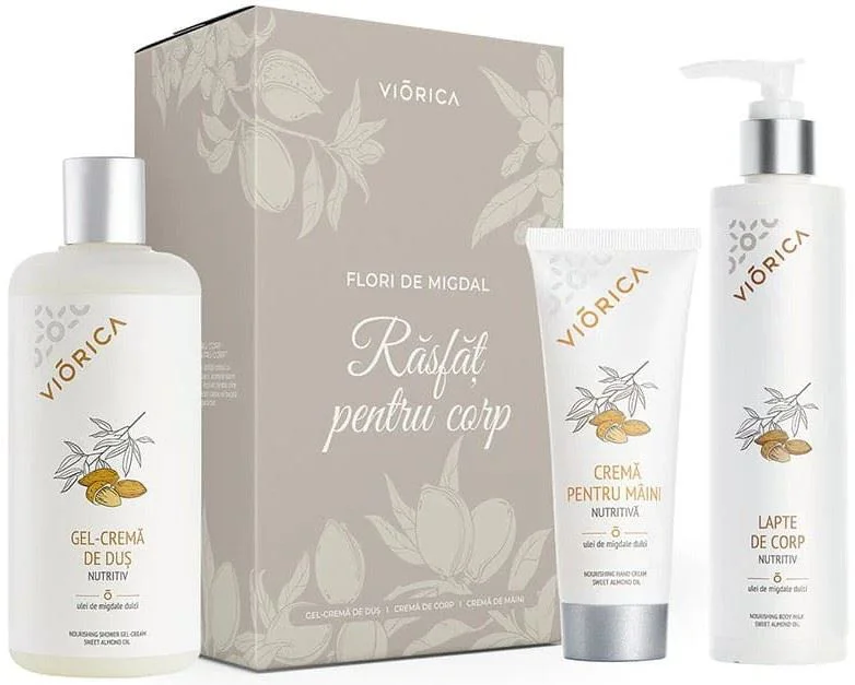 Set pentru corp Viorica "Rasfat cu flori de migdal" - cumpăra cu ...