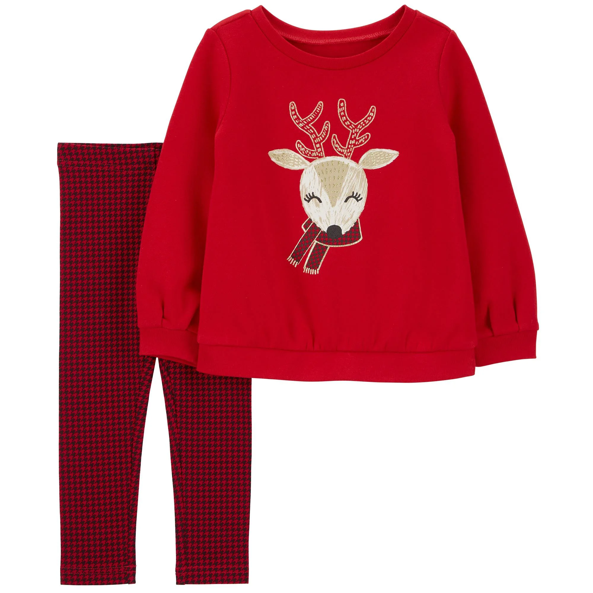 Carter's Set 2 piese Bluza din fleece si leggings Ren - cumpăra cu ...