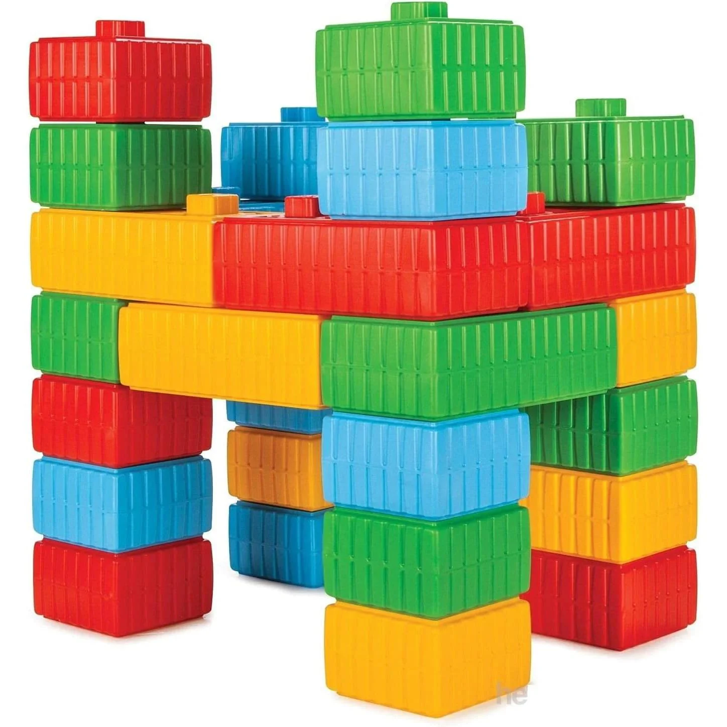 Set de constructie Pilsan cu caramizi mari si roti, 43 piese - cumpăra ...