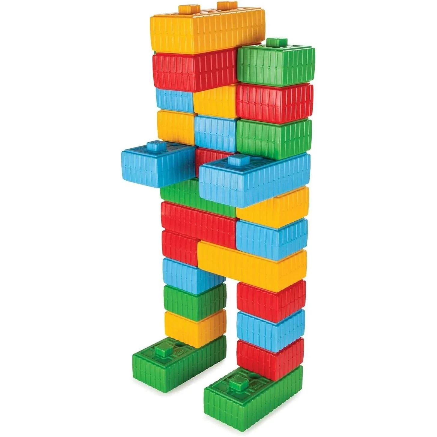 Set de constructie Pilsan cu caramizi mari si roti, 43 piese - cumpăra ...