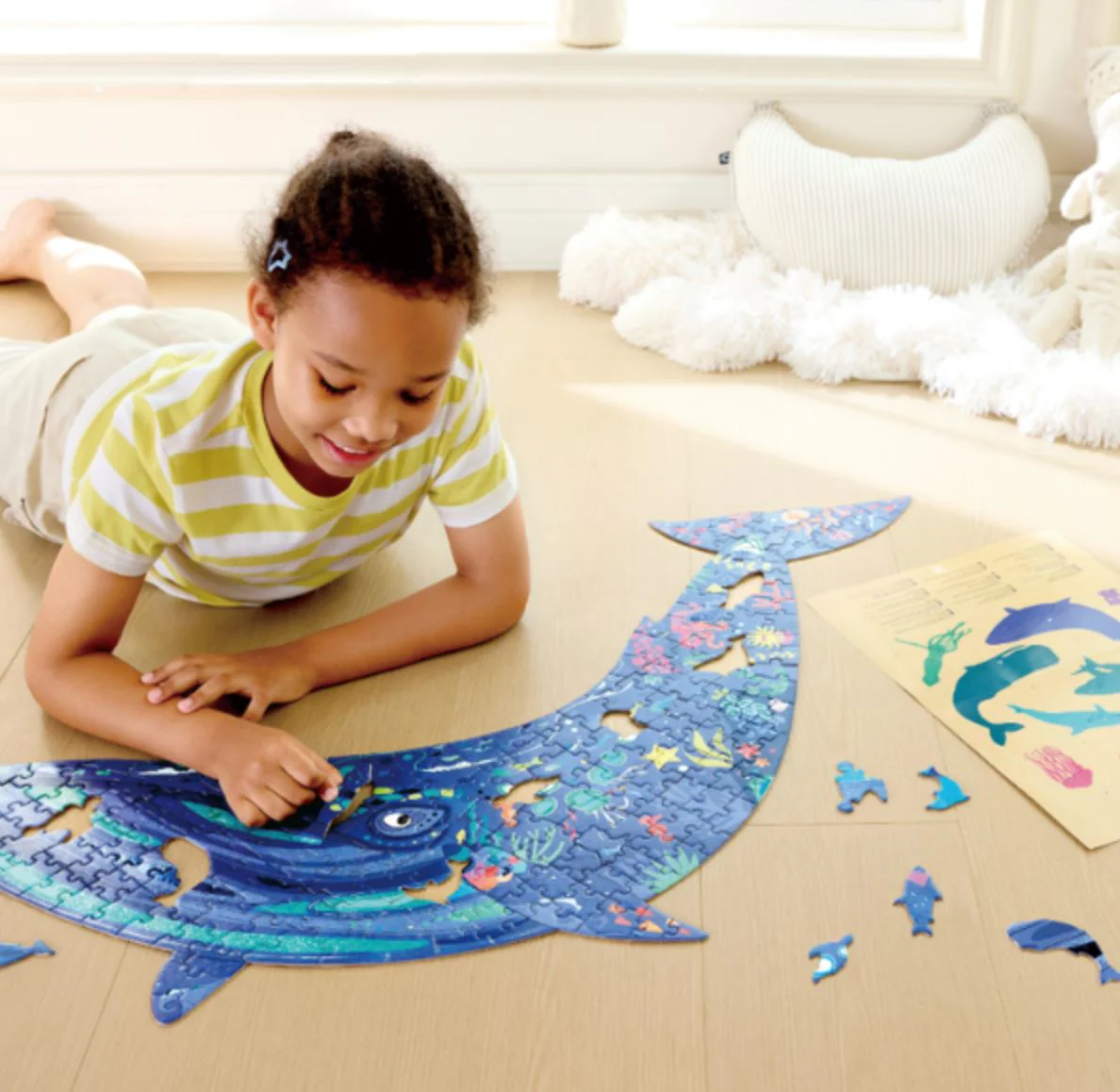 Puzzle de podea Hape Balena cu cocoasa, 200 el. - cumpăra cu livrare în ...