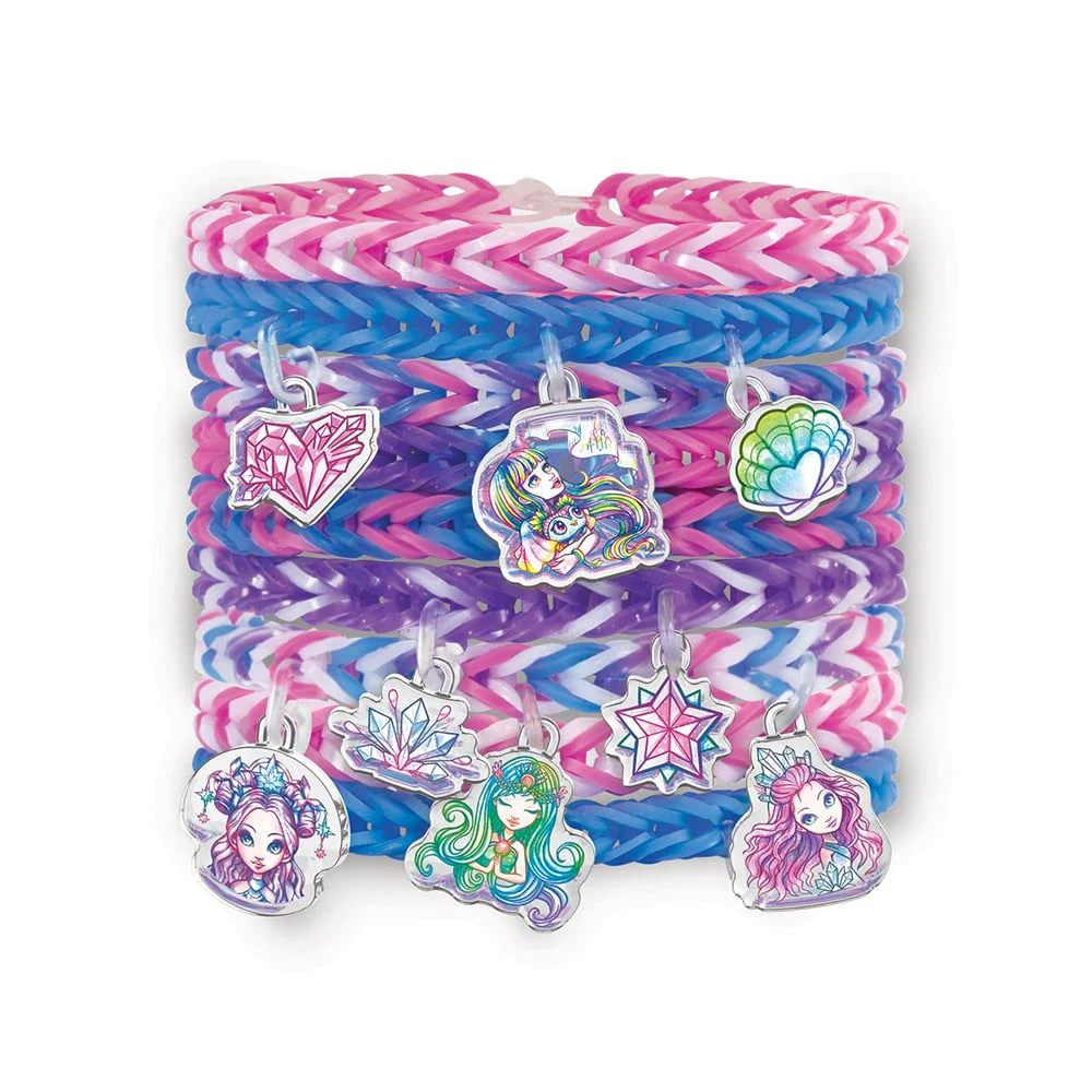 Set creatie bratari Nebulous Stars Rainbow Auto Loom Charm Set ...