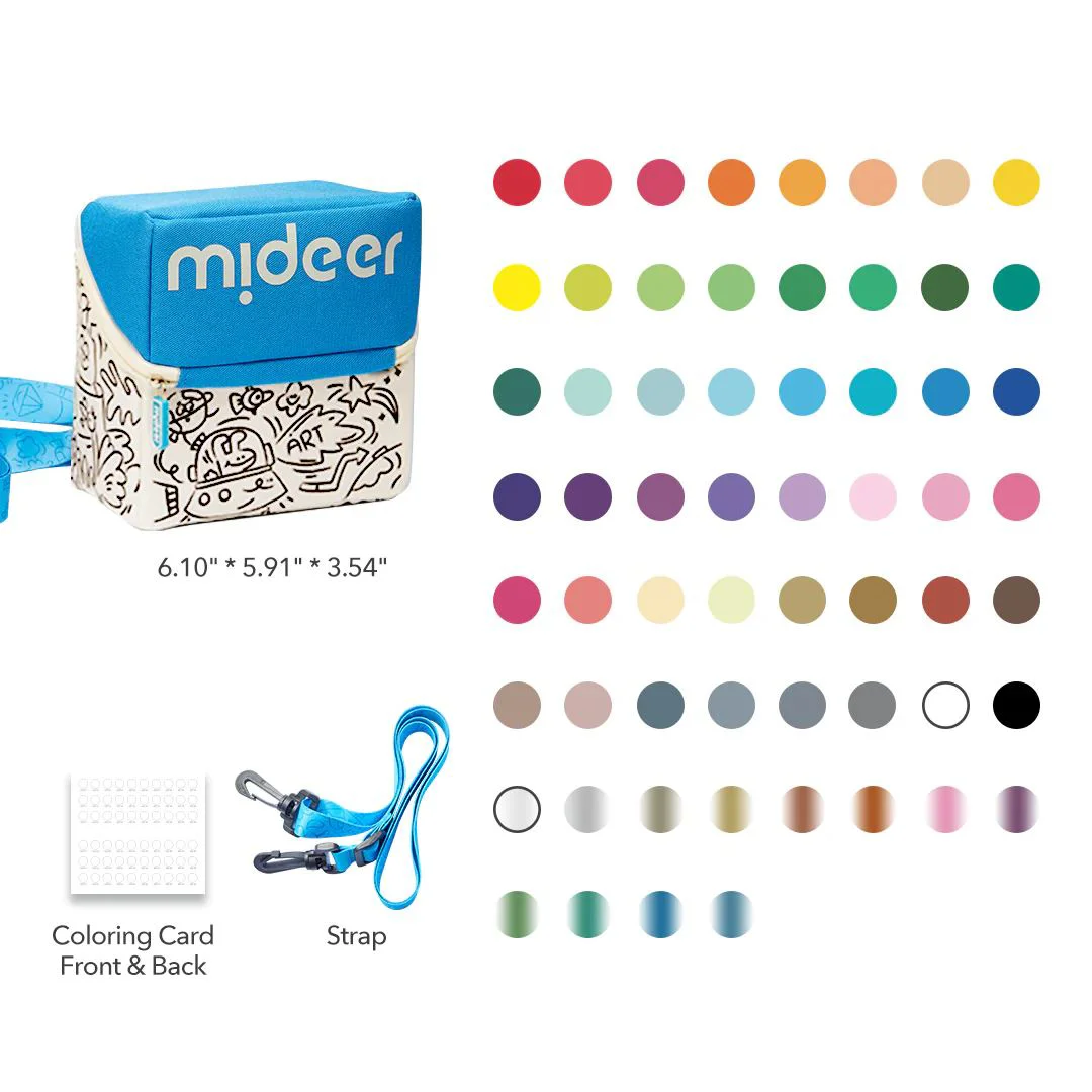 Set de markere acrilice Mideer, 60 culori - cumpăra cu livrare în ...